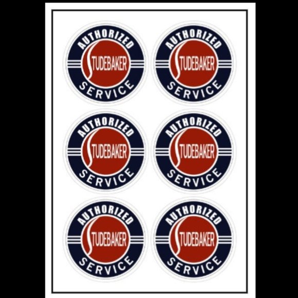 Design | Authorized Studebaker Service Laminated Vinyl Stickers 158 ...